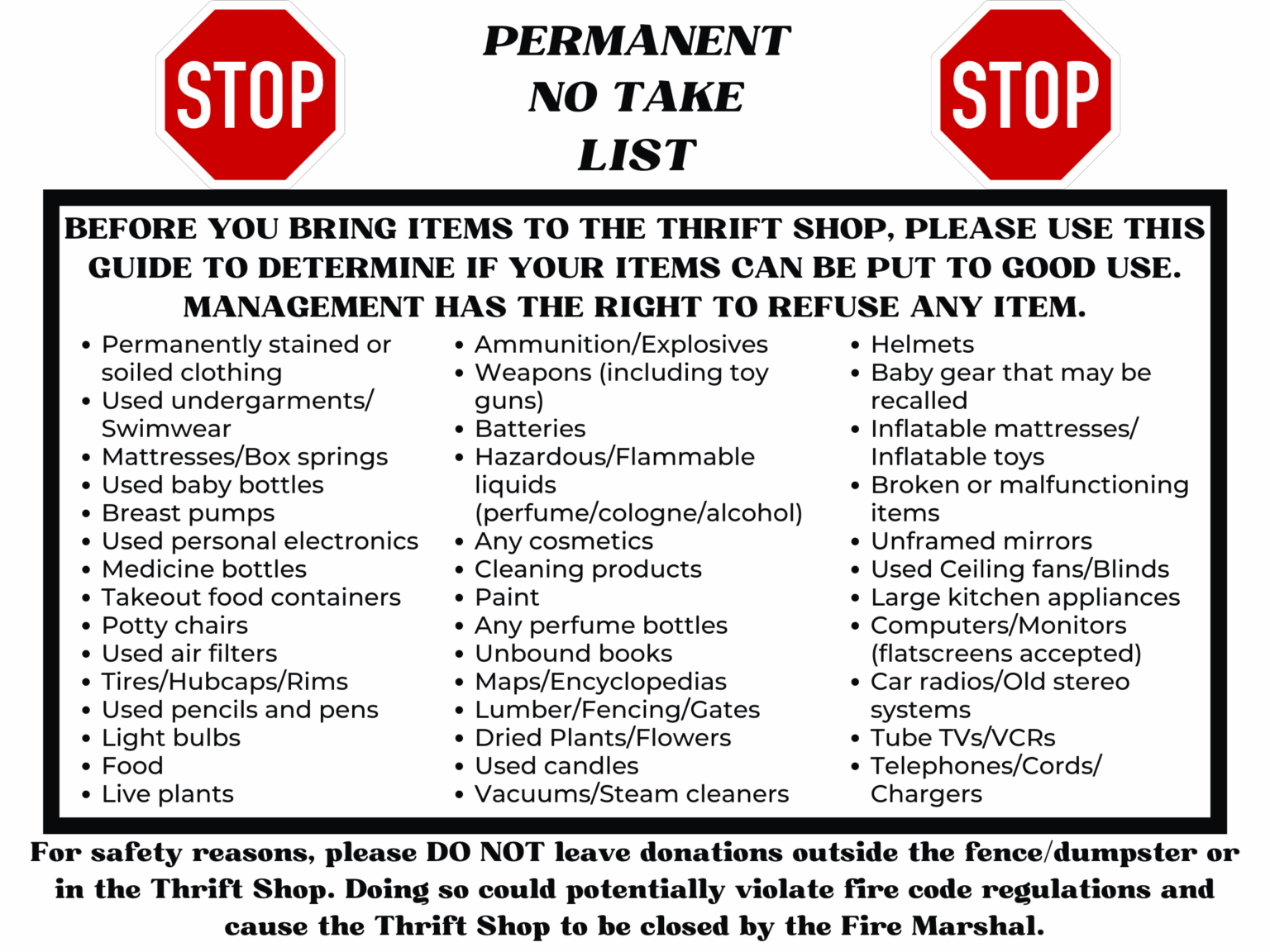 THRIFT SHOP – Davis Monthan Spouses' Club